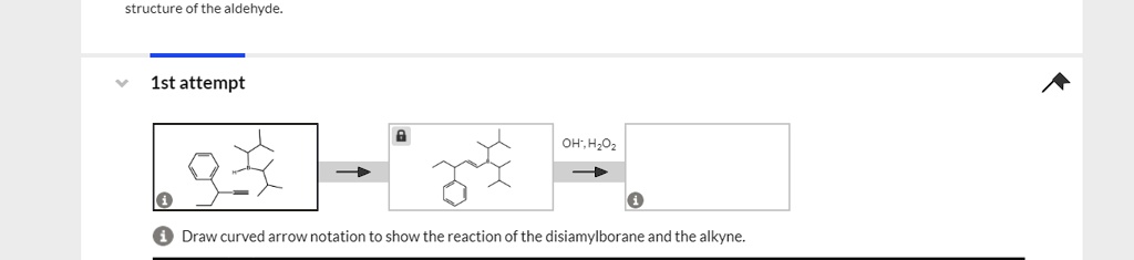 structure of the aldehyde 1st attempt oh hzoz draw curved arrow ...