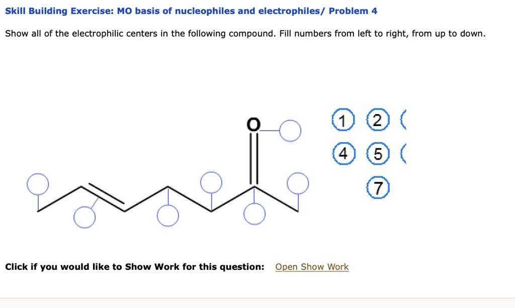 SOLVED: Skill Building Exercise: MO basis of nucleophiles and electrophiles/ Problem 4 Show all ...