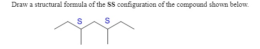 VIDEO solution: Draw structura formula of the SS configuration of the ...