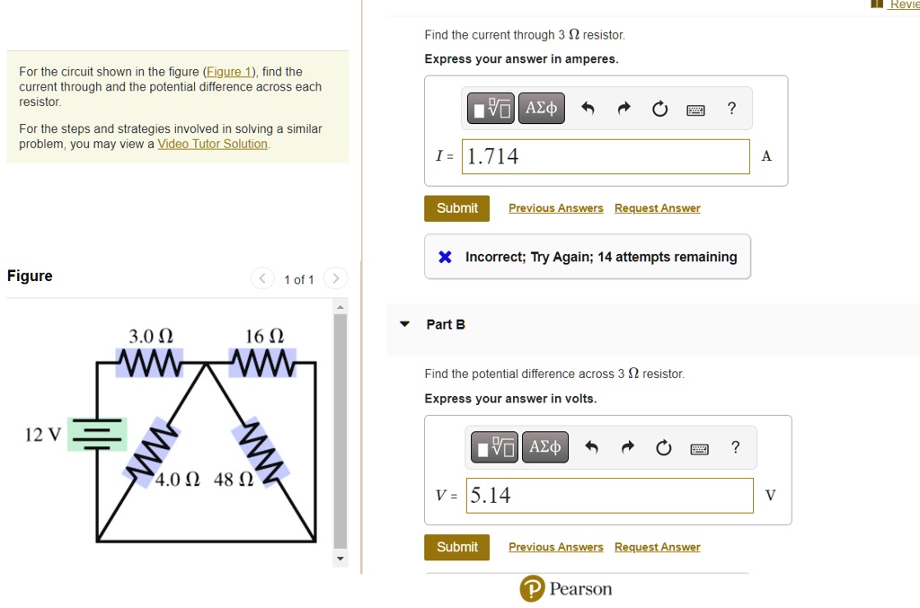 Find The Current Through 3 Ω Resistor For The Circuit Shown In The Figure Figure 1 Find The