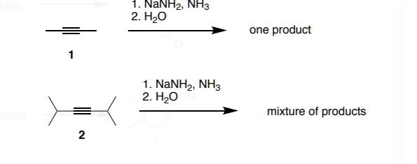 SOLVED: NaNH2; NH3 2. H2O one product 1. NaNH2: NH3 2. H2O mixture of ...