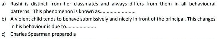 please tell me the answer of a and b rashi is distinct from her ...