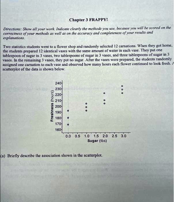 Chapter 3 FRAPPY! Directions: Show all your work. Indicate clearly the ...