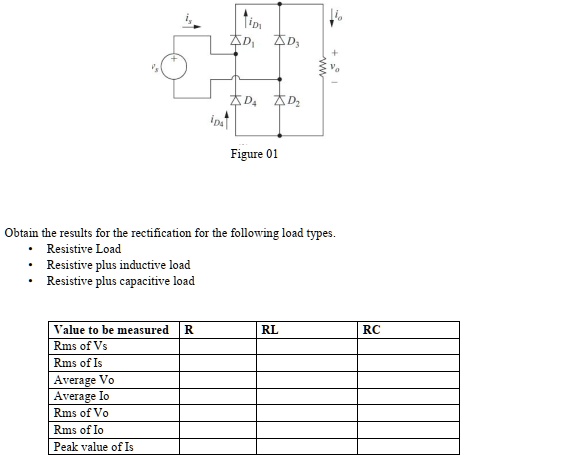 SOLVED: Simulate the circuit using Proteus software for resistive, capacitive, and inductive ...