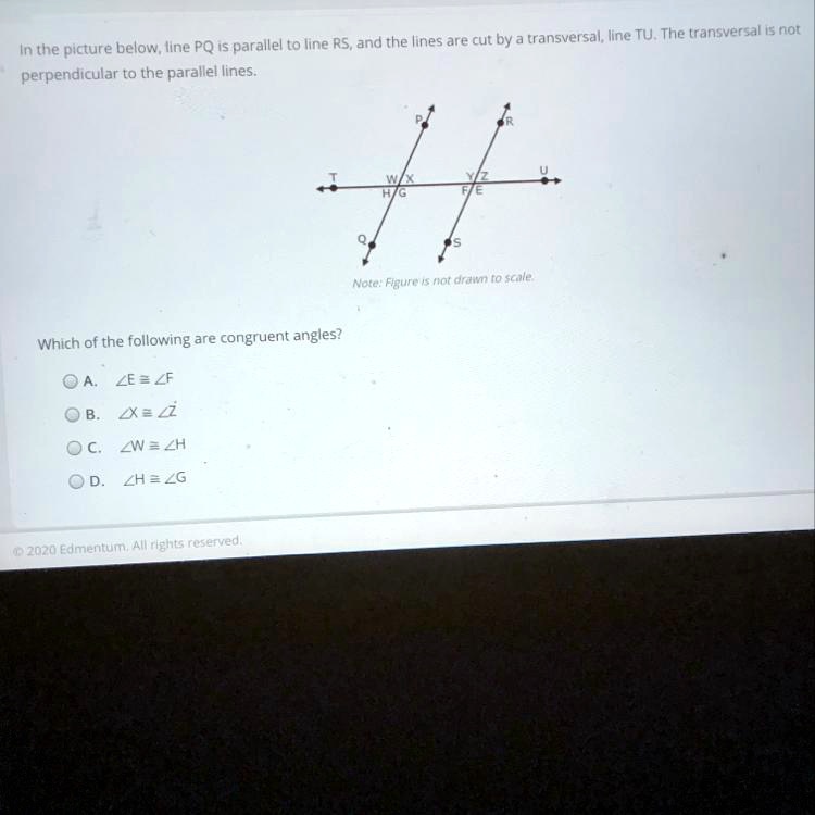 Parallel Lines With A Non Perpendicular Transversal