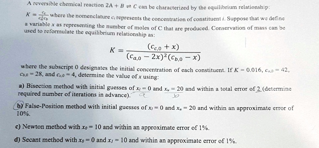 SOLVED: Texts: Solve Part B cCb Used to reformulate the equilibrium ...
