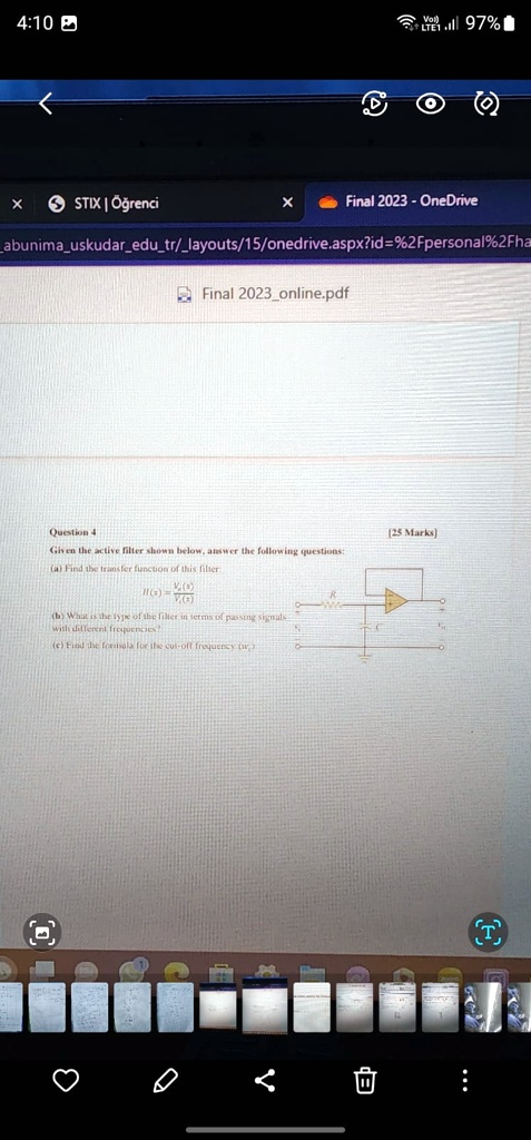SOLVED: Texts: 4:10 97% X STIXOgrenci Final2023-OneDrive ...