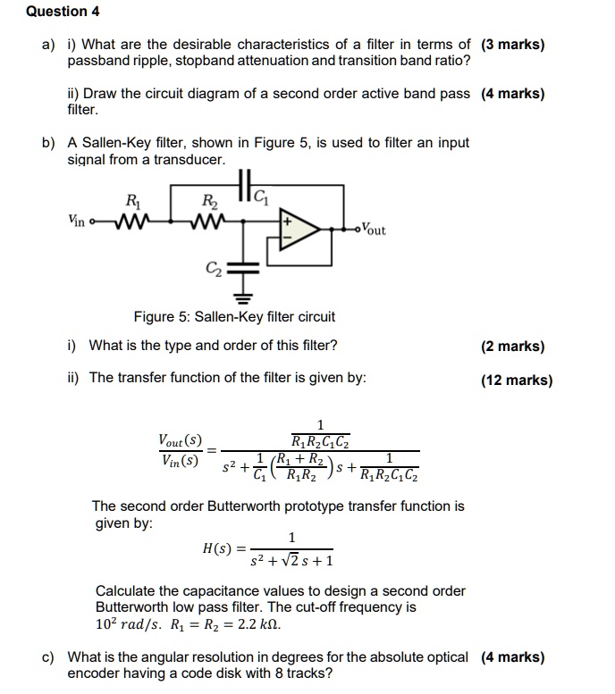 SOLVED: Question 4 i) What are the desirable characteristics of a ... SOLVED: Question 4 i) What are the desirable characteristics of a ...