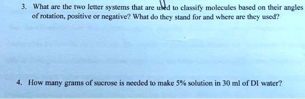 SOLVED: What are the two letter systems that are uSed t0 classify ...