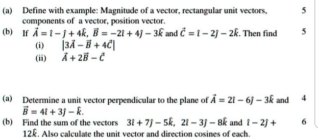 What Is A Unit Vector And Example