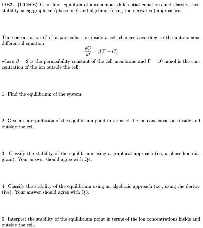 SOLVED:DE2 . (CORE) can find equilibria of autonomous differential ...
