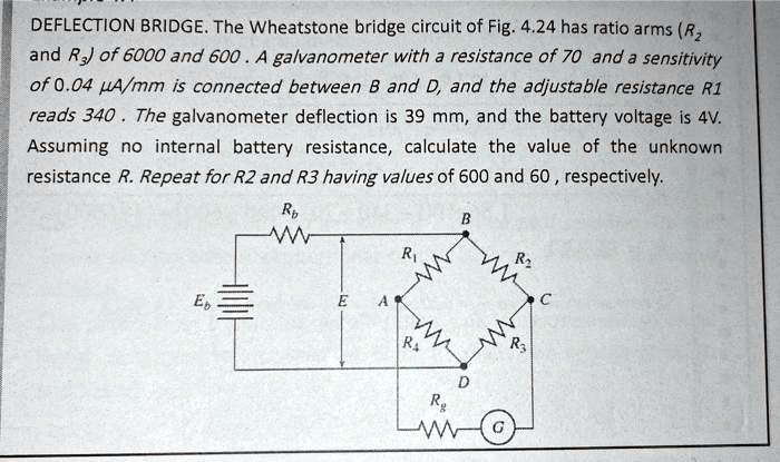 DEFLECTION BRIDGE. The Wheatstone bridge circuit of Fig. 4.24 has ratio ...