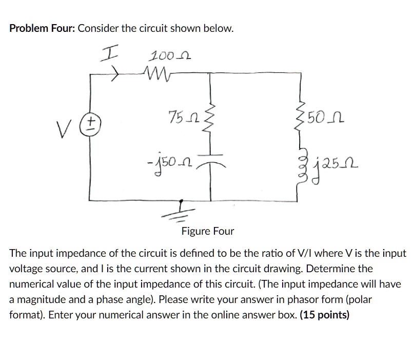 SOLVED: Problem Four: Consider the circuit shown below. T 1000 750 50 i250 Figure Four The input ...