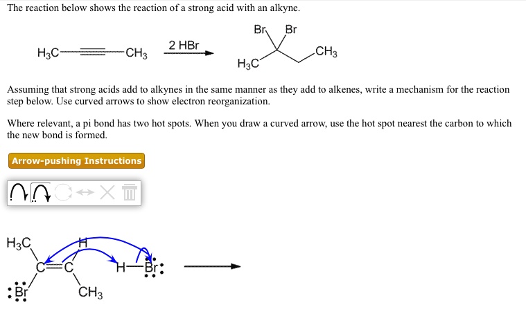 SOLVED: The reaction below shows the reaction of strong acid with an ...