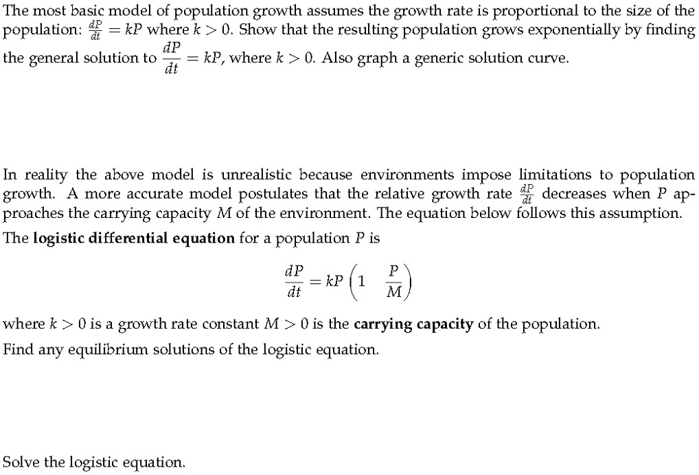 the most basic model of population growth assumes the growth rate is ...