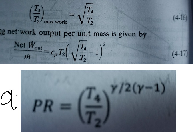 SOLVED: The maximum power output of an ideal Brayton cycle operating ...