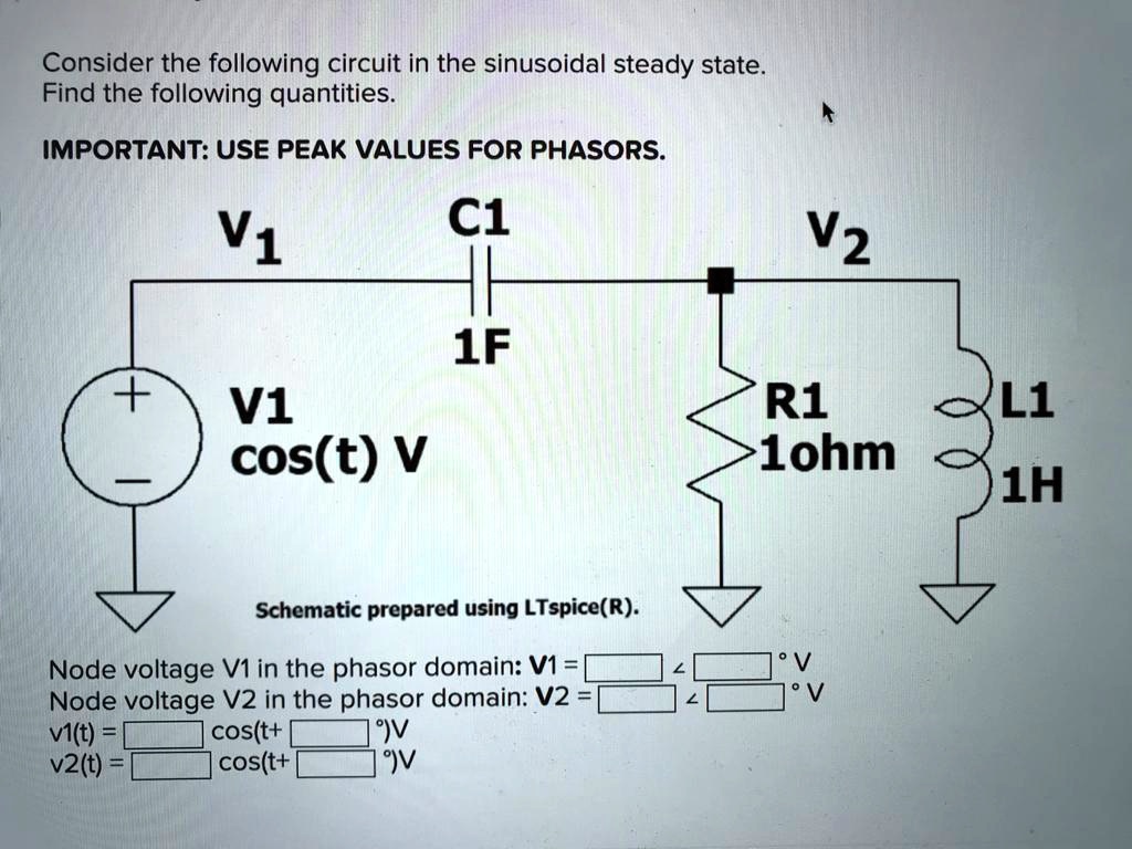 VIDEO solution: Consider the following circuit in the sinusoidal steady state. Find the ...