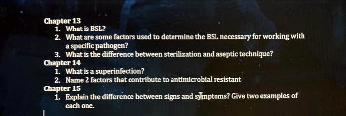 SOLVED: Chapter 13: What is BSL? What are some factors used to ...