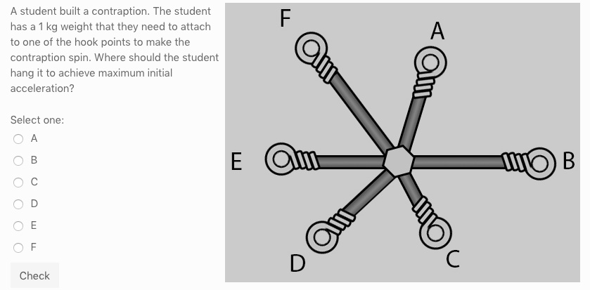 a student built contraption the student has kg weight that they need to ...