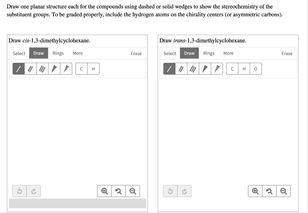 SOLVED: Draw one planar structure cach for the compounds using dashed ...