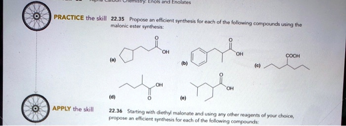 PRACTICE the skill 22.35 Propose an efficient synthesis for each of the following compounds ...