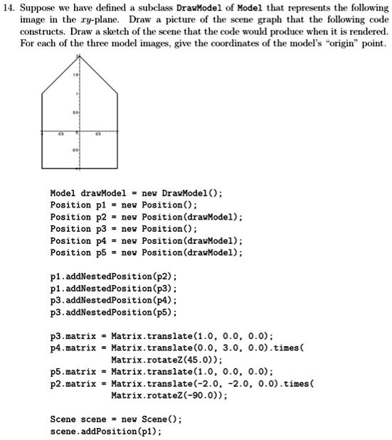 SOLVED: this is a computer graphics course 14. Suppose we have defined ...