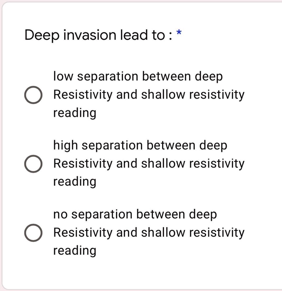 SOLVED: 'deep invasion lead to??? Deep invasion lead to : * low ...