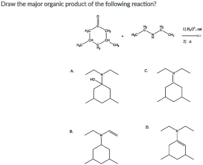 Draw the major organic product of the following reaction? C H2C CH2 CH CH H3C C O CH3 + H2 C H3C ...