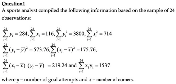 SOLVED: a) compute the least squares estimates of B1 and B2 in the ...