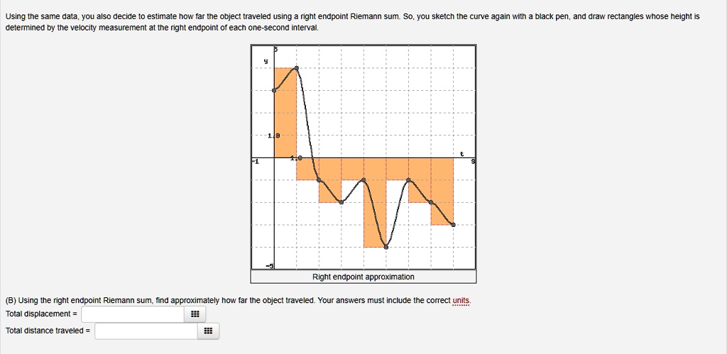 SOLVED: Using the same data, you also decide to estimate how far the object traveled using the ...
