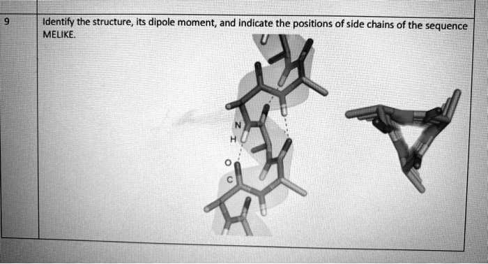 identify the structure its dipole moment and indicate the positions of ...