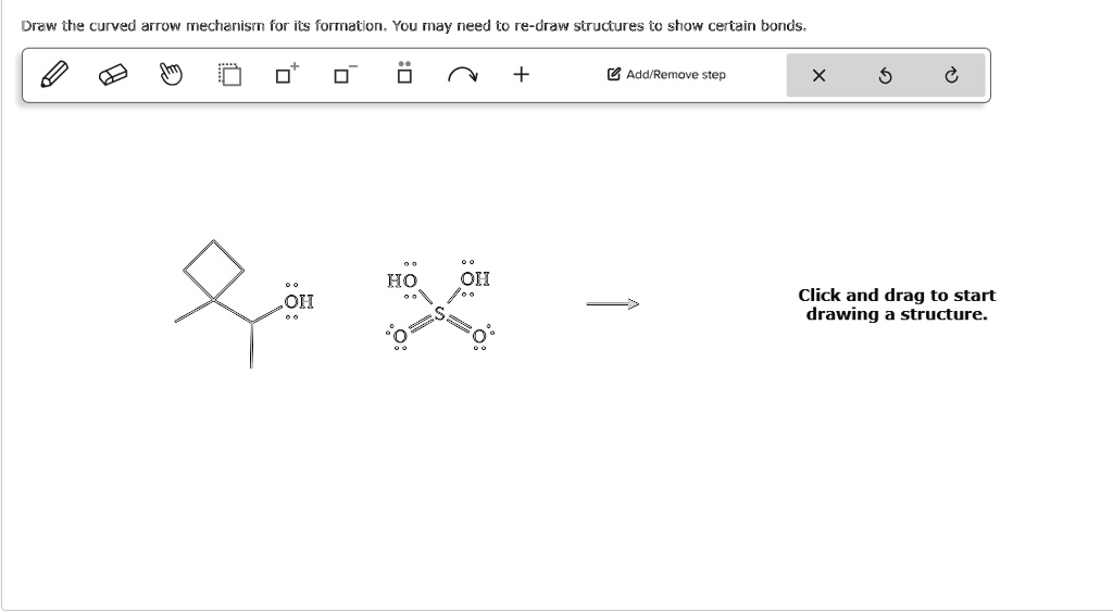 Draw the curved arrow mechanism for its formation. You may need to re-draw structures to show ...