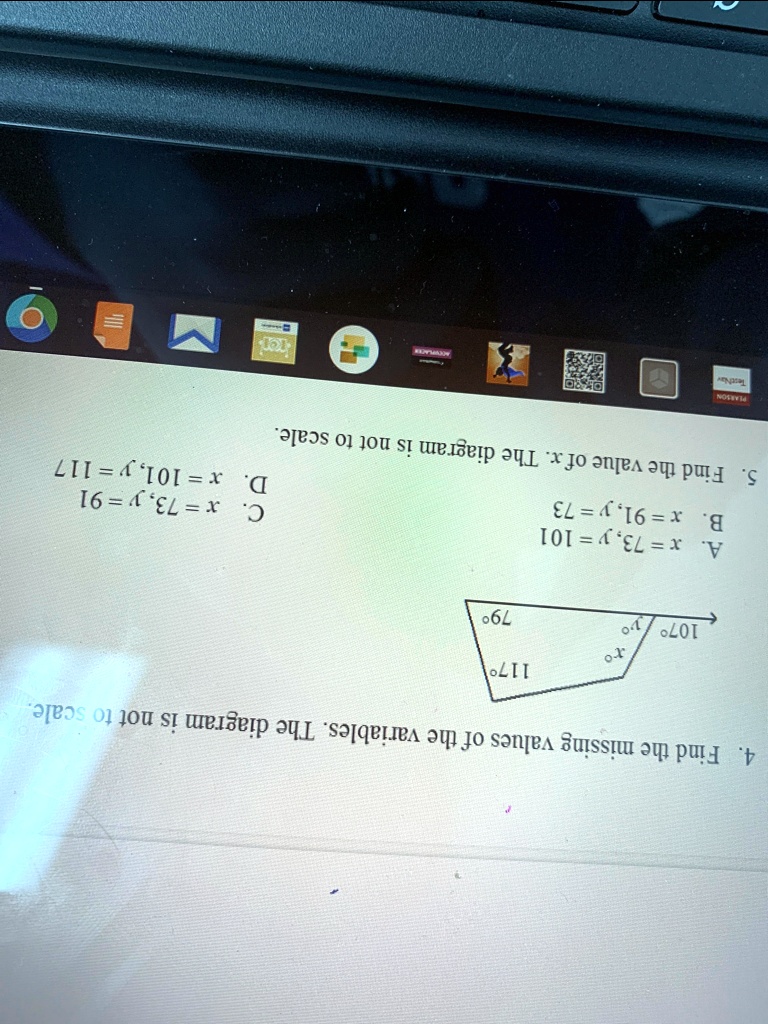 find the missing values of the variables the diagram is not to scale bjs 01 jou si weieyp li tio ...