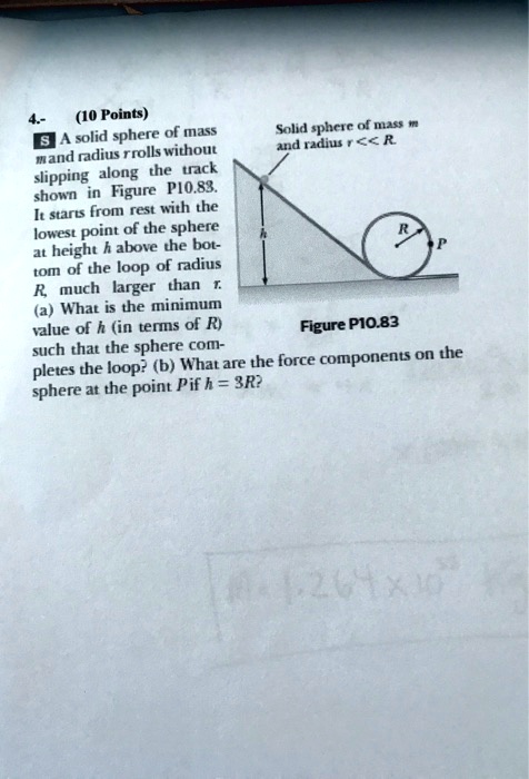 10 points solid sphere of mass solid sphctc of mass ad tadiw r mand ...