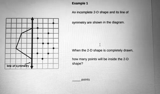 example an incomplete 2 d shape and its line of symmetry are shown in ...