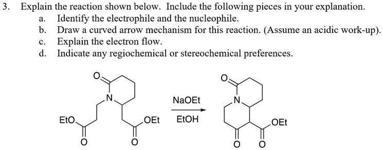 explain the reaction shown below include the following pieces in your ...