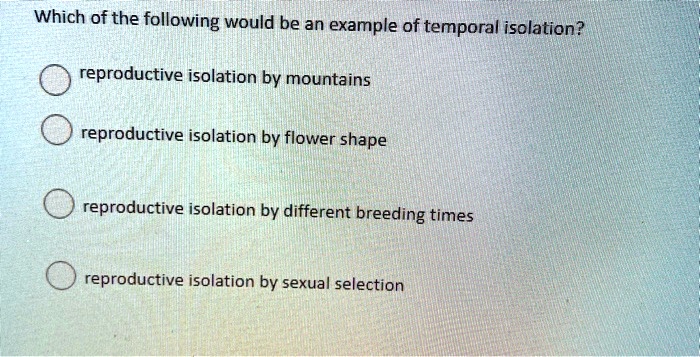 SOLVED: Which of the following - would be an example of temporal ...