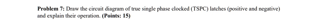SOLVED: Problem 7: Draw the circuit diagram of true single-phase ...