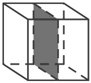 SOLVED: Identify the cross section of the solid shown in the figure. A. cube B. trapezoid C ...