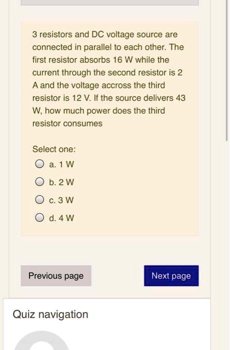 SOLVED: Three resistors and a DC voltage source are connected in parallel to each other. The ...