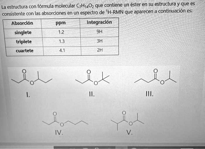 SOLVED:La estructura con formula molecular CzH1aOz que contiene un ...
