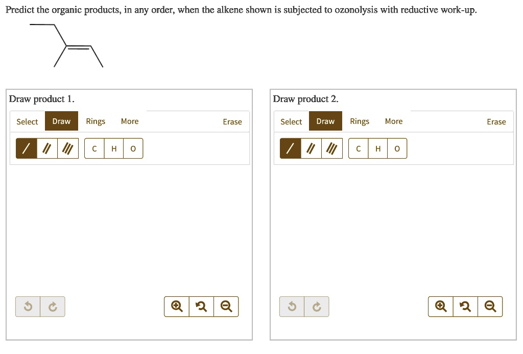 SOLVED: Predict the organic products, in any order, when the alkene ...