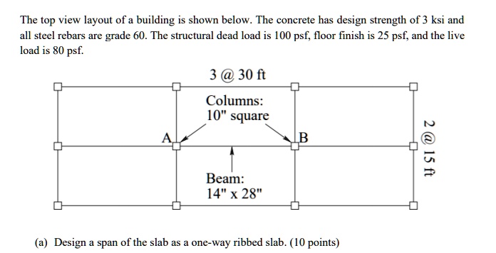 the top view layout of a building is shown below the concrete has ...