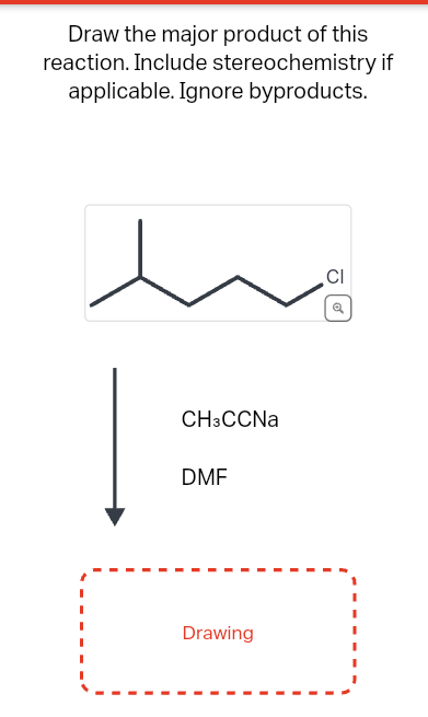 SOLVED: Draw the major product of this reaction. Include ...