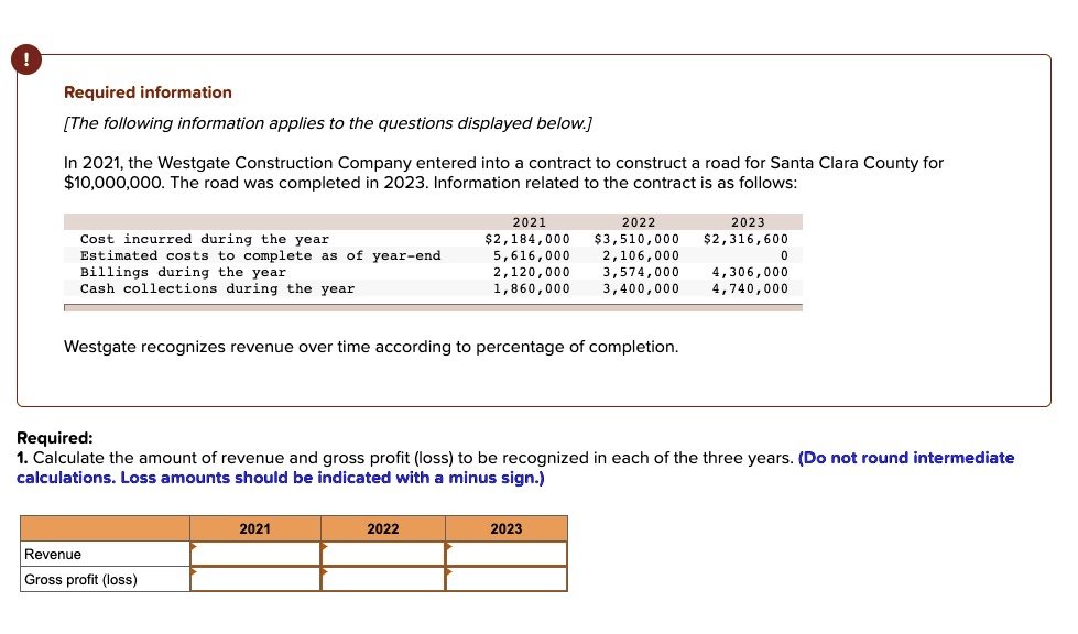 SOLVED: Required information [The following information applies to the ...