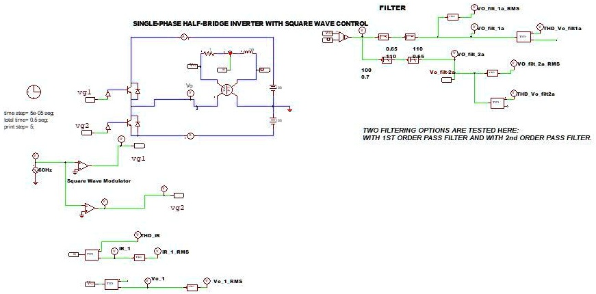 SOLVED: SINGLE-PHASE H-BRIDGE INVERTER - Design for output voltage with fundamental at 127 V and ...