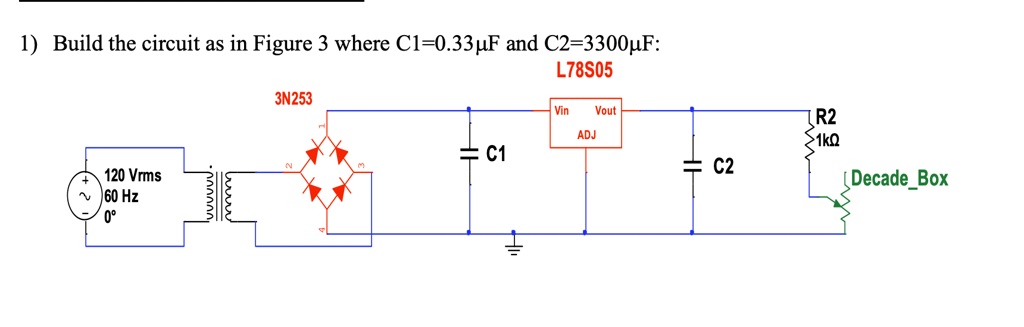 SOLVED: Please build the following circuit in Multisim and show the ...