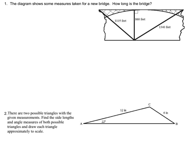 SOLVED: The diagram shows some measures taken for a new bridge. How ...
