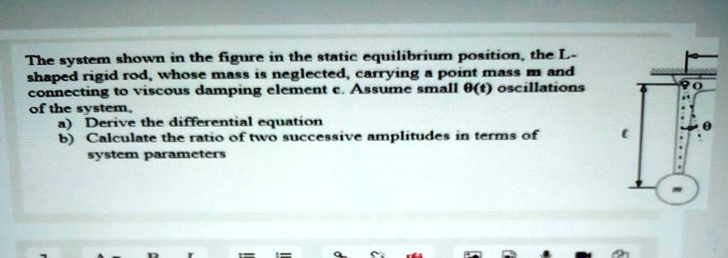SOLVED: The system shown in the figure is in the static equilibrium ...
