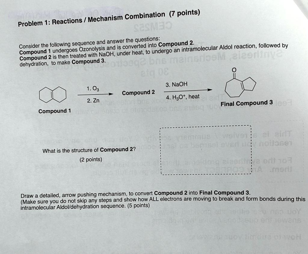 SOLVED: Problem 1: Reactions / Mechanism Combination (7 points) SaSMES ... SOLVED: Problem 1: Reactions / Mechanism Combination (7 points) SaSMES ...